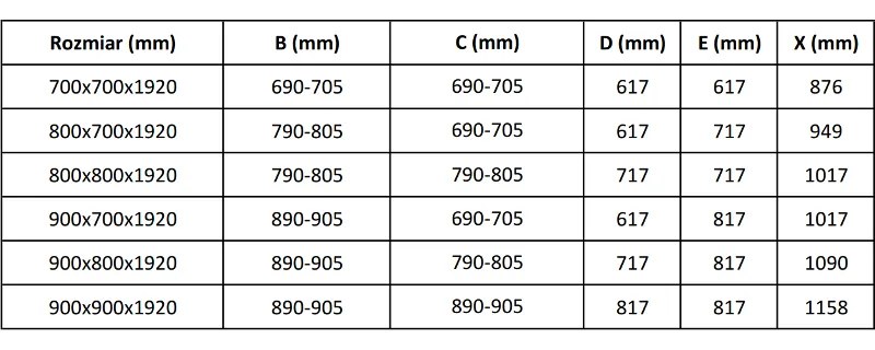 Mexen Pretoria Duo, sprchový kout se 2-křídlými dveřmi 90 (dveře) x 80 (dveře) cm, 6mm čiré sklo, zlatý profil + sprchová vanička, 852-090-080-50-02-4010G