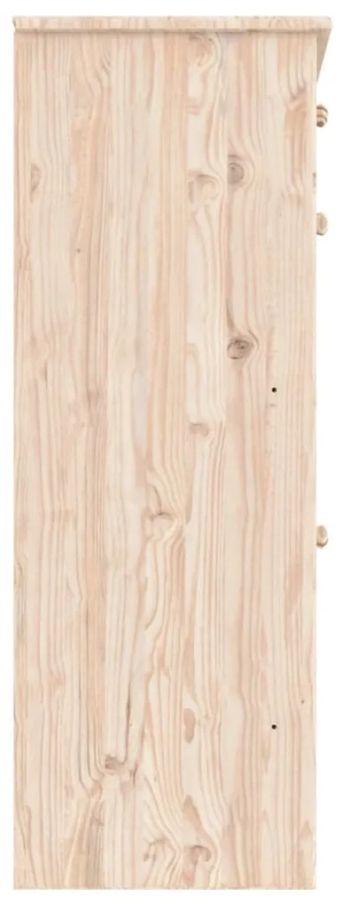 Botník ALTA 77 x 35 x 96 cm masivní borové dřevo - Default Title