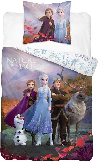 Dětské povlečení Frozen 2 bílé