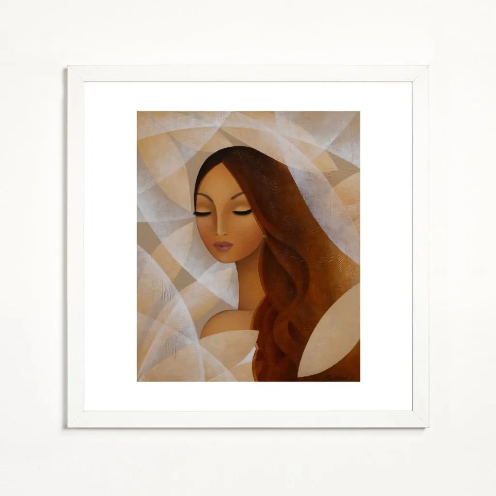 Veronika Švédová | Ukrytá Rám: Dubový, Velikost: 60 x 60 cm