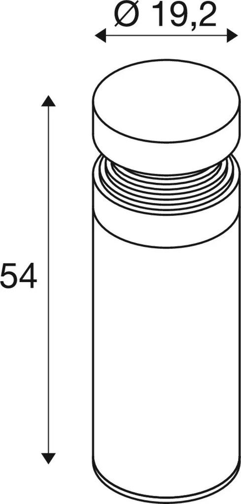 LA 1008839 CONCRETE Pole 55, PHASE, volně stojící svítidlo, 2700 K, IP65, šedá barva - BIG WHITE (SLV)