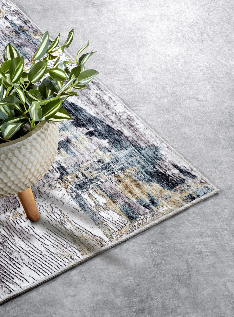ELLE Decoration, Kusový koberec Imagination New 106038 Sapphire/Gold z kolekce Elle, 80x150, vícebarevná, ložnice