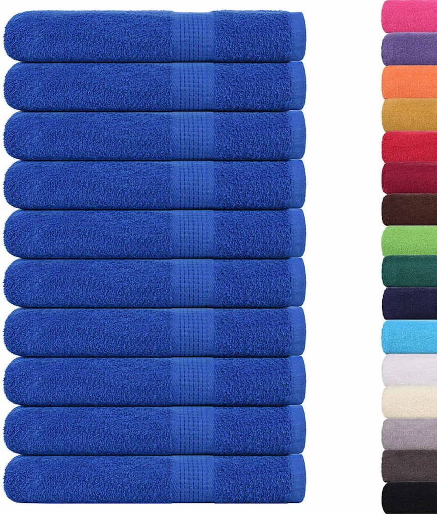 Saunové osušky FROGN 10 ks modré 80x200 cm 360 g/m² 136721