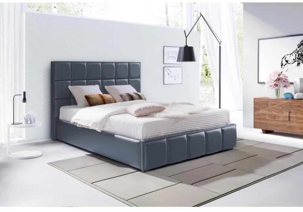 Elegantní čalouněná postel BELIZE 200x200 cm Solar 2