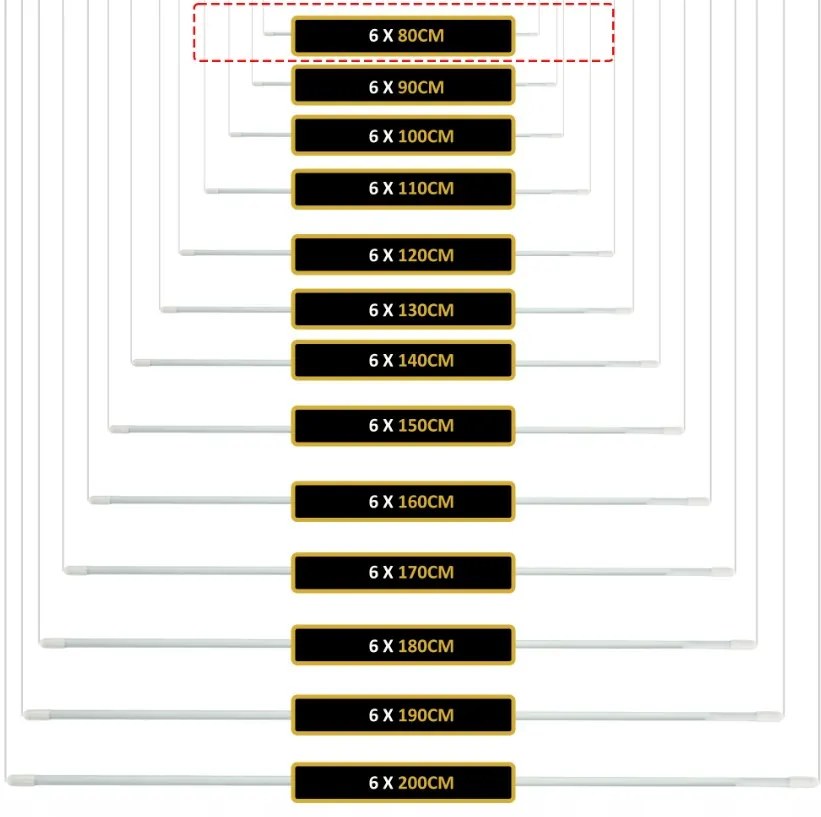 Erga Erga, stropní věšák na sušení prádla 6x80 cm, bílé, ERG-SEP-10SUSSUF6PP08