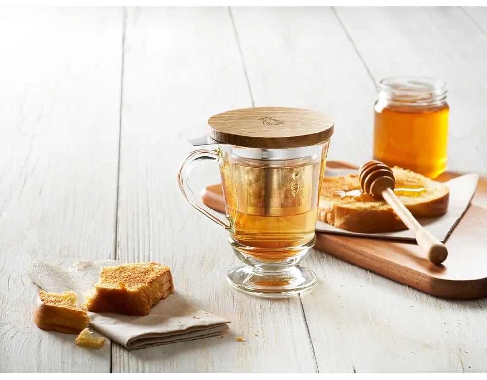 Skleněný hrnek se sítkem 270 ml Abeille – La Rochére