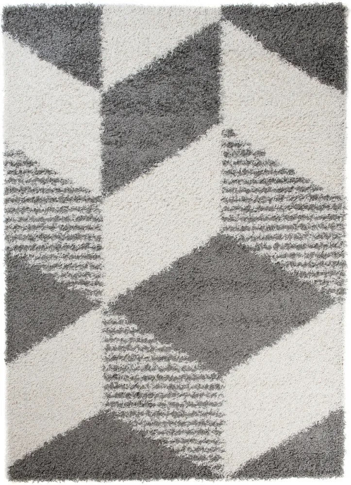 *Kusový koberec Shaggy Chris šedý, Velikosti 300x400cm