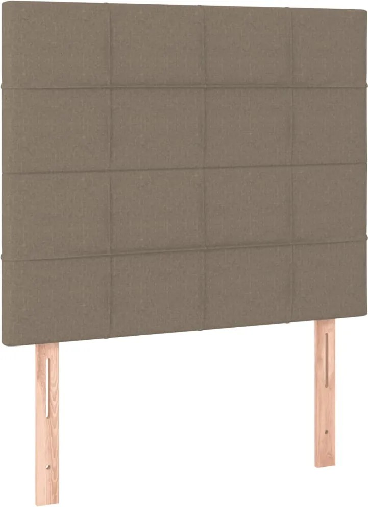 Box spring postel s matrací taupe 80x200 cm textil 3137113