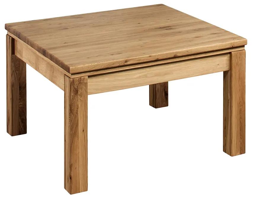 Dubový konferenční stolek 100x100 č.40 Přírodní Torino