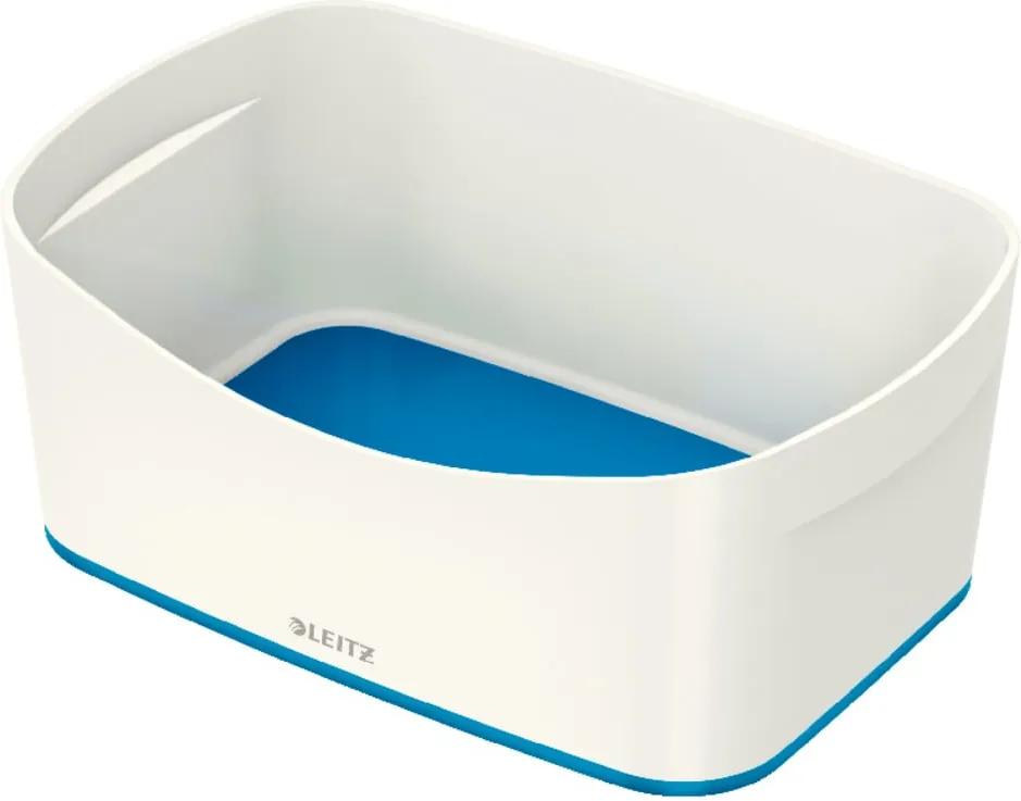 Bílo-modrý stolní box Leitz MyBox, délka 24,5 cm