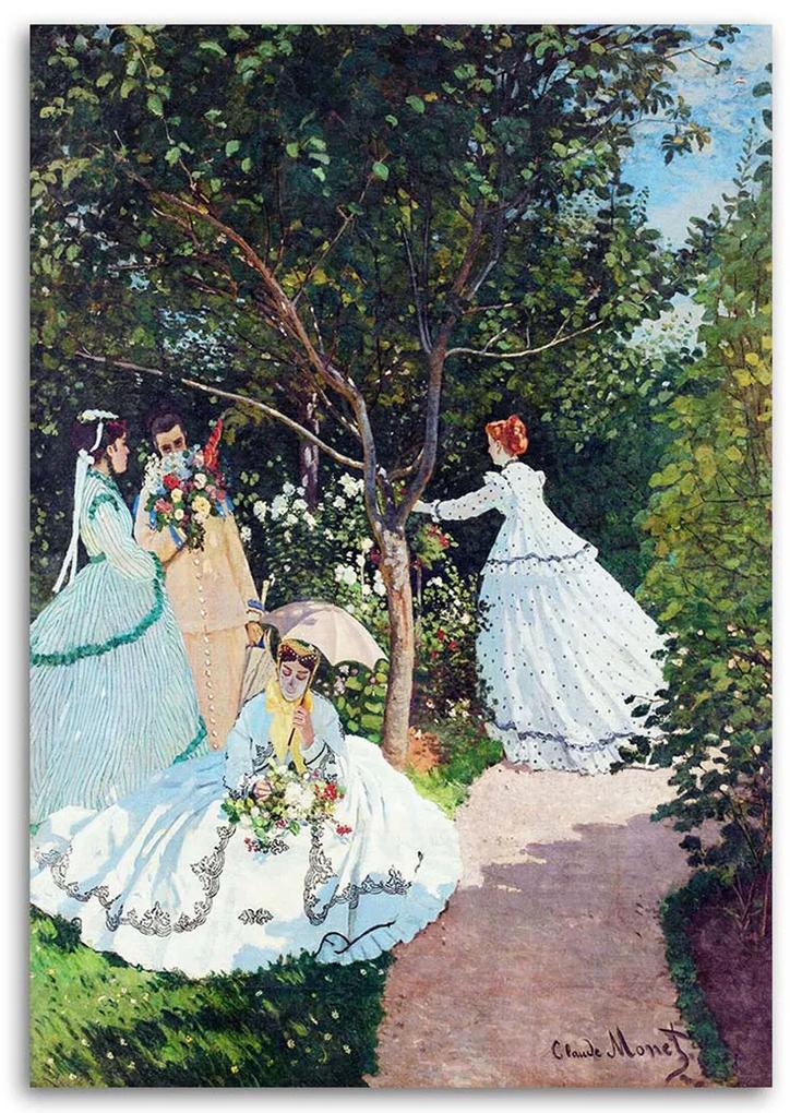 Gario Obraz na plátně Ženy v zahradě - Claude Monet, reprodukce Rozměry: 40 x 60 cm