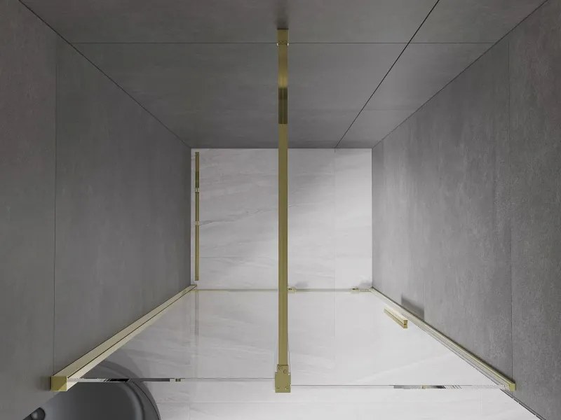 Mexen Velar posuvné sprchové dveře 100 cm, transparentní, zlaté - 871-100-000-01-50