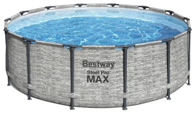 Bazén BESTWAY STEEL PRO MAX 427 x 122 cm šedý