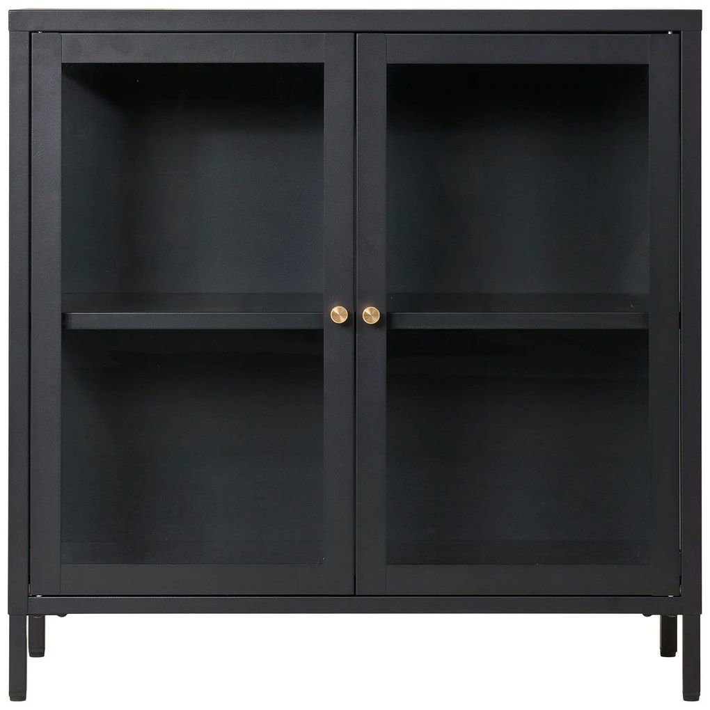 House Nordic Skleněný kabinet DALBY černý
