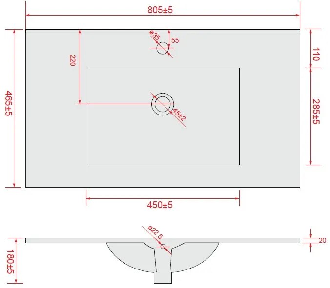 Koupelnová skříňka s umyvadlem Spice, lesklá bílá