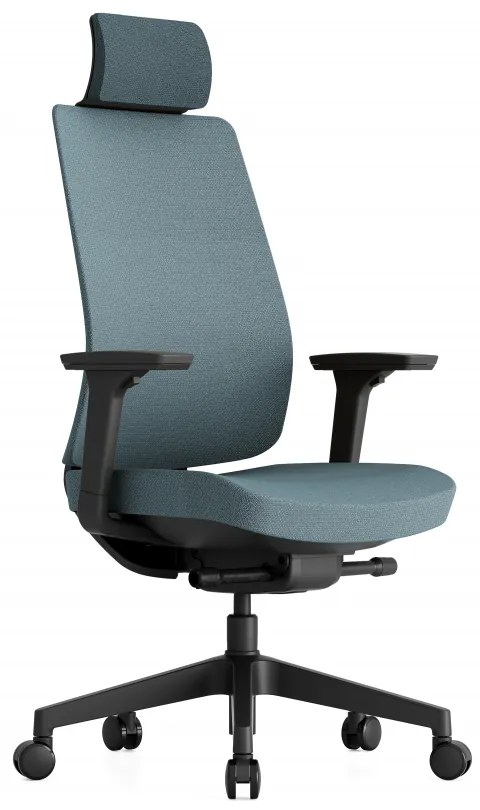 Kancelářská ergonomická židle OFFICE More K50 — černá Modrá