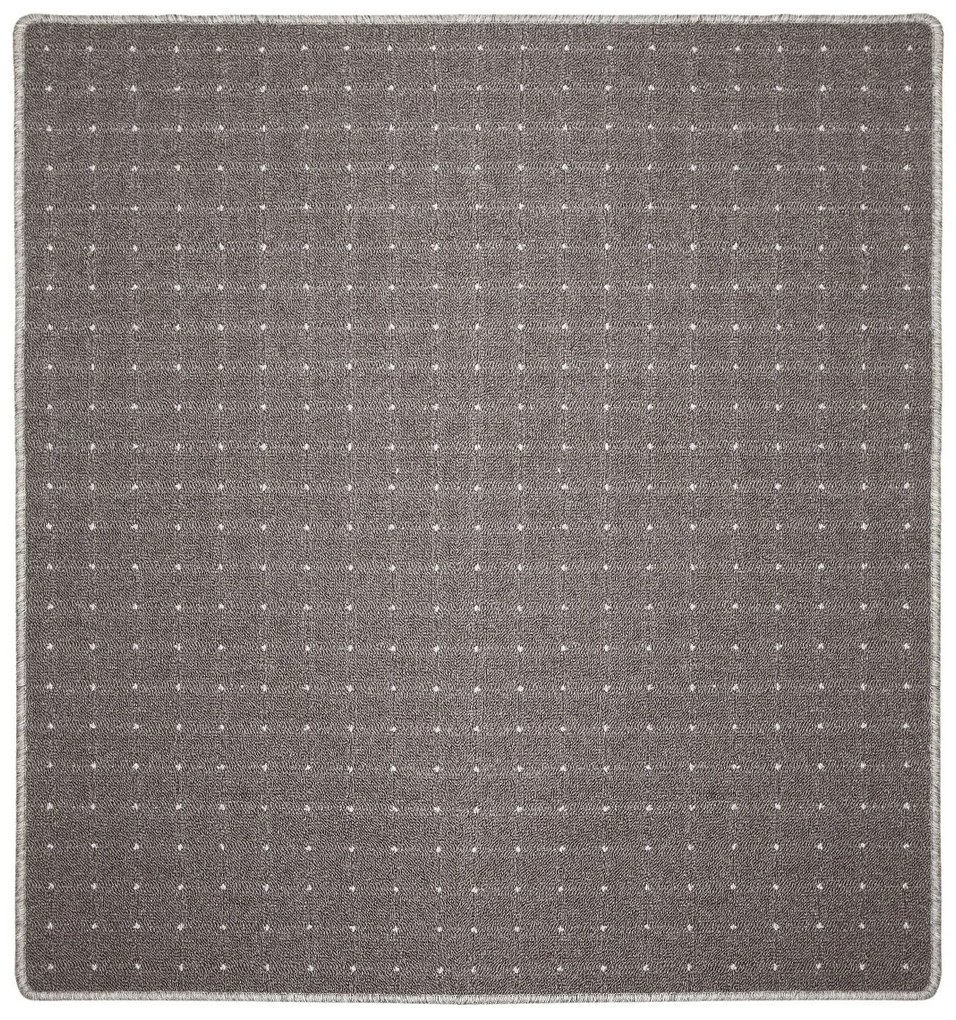 Condor Carpets Kusový koberec Udinese hnědý čtverec - 120x120 cm