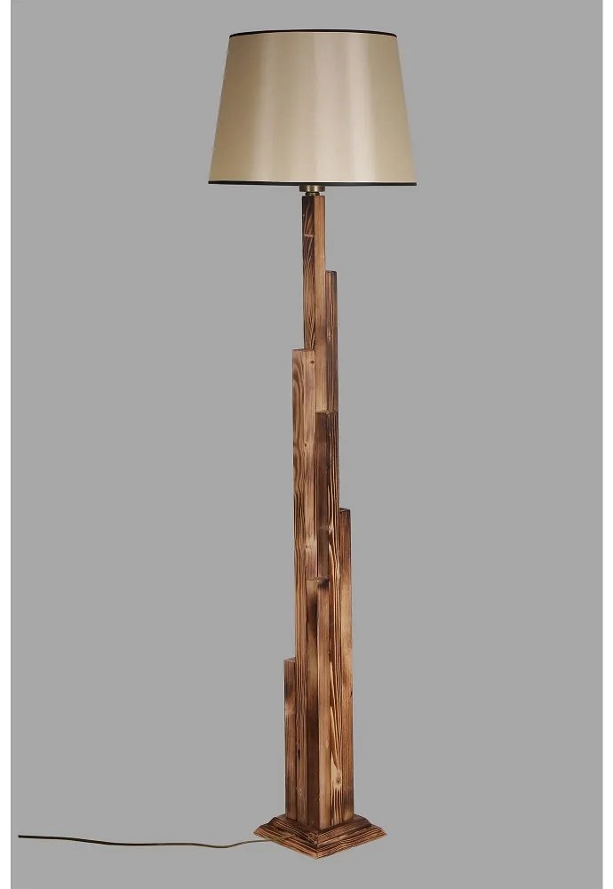 Designová stojanová lampa Naime 165 cm hnědá