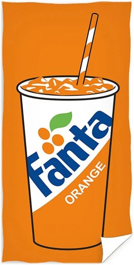 Plážová osuška Fanta - Fresh Drink - 100% bavlna s gramáží 320 g/m² - 70 x 140 cm