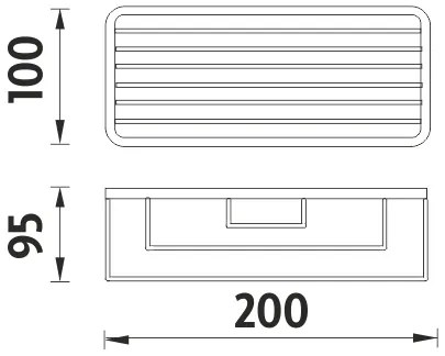 Nimco Drátěná polička - BO 312N-26