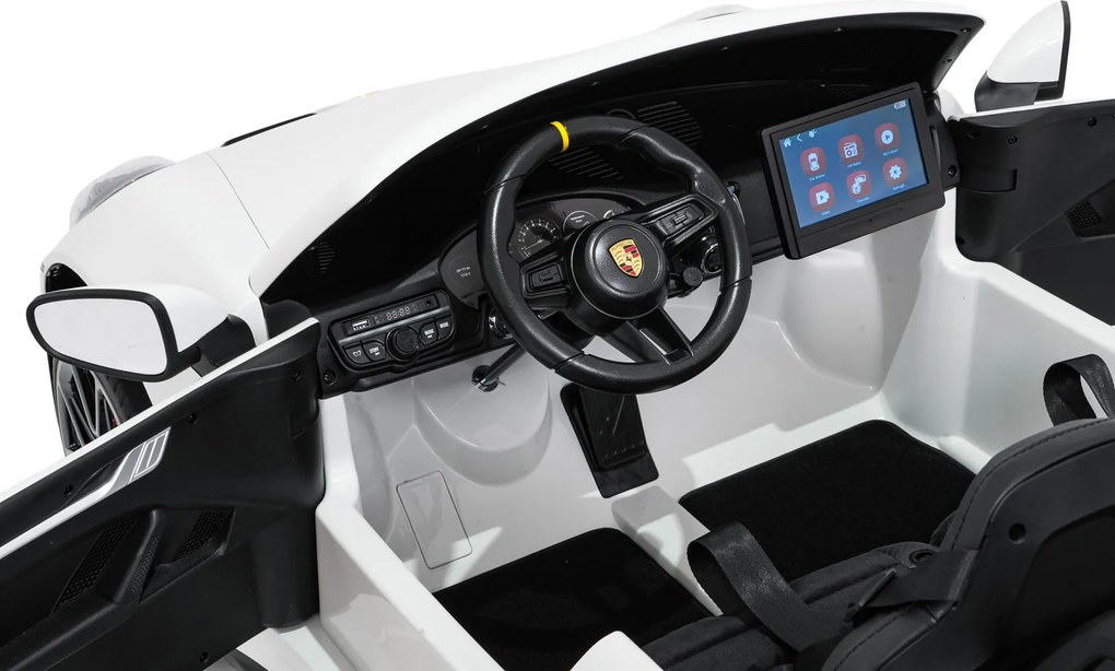 Ramiz Dětské závodní auto Porsche 911 GT3 STRONG MP4 bílé