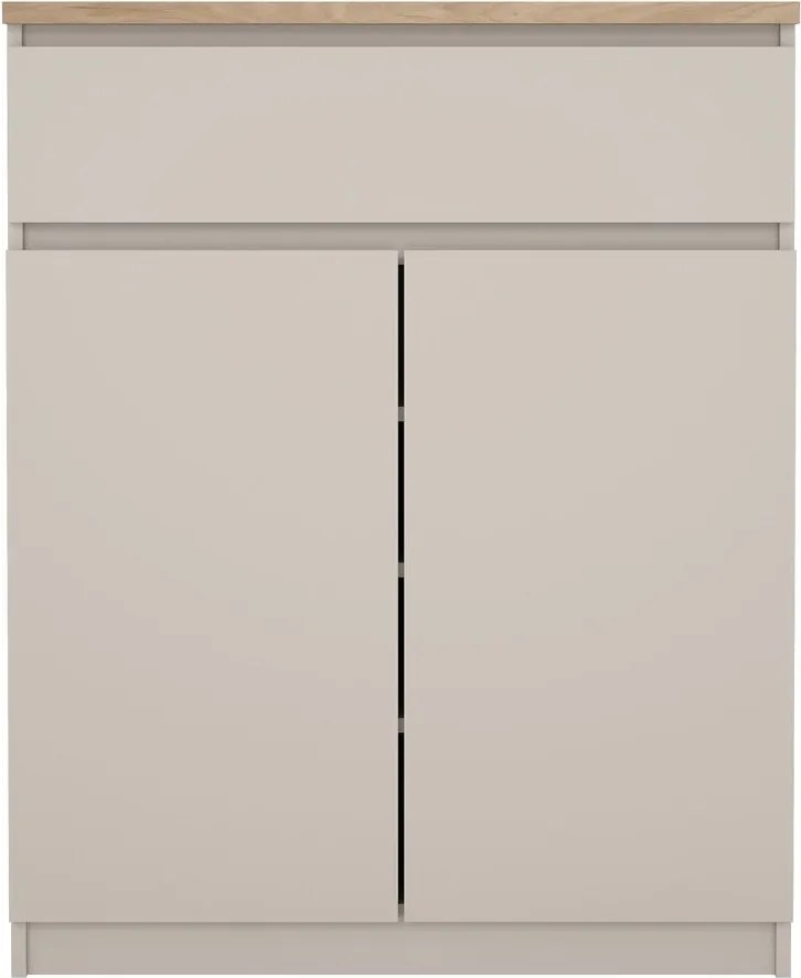 Krémová komoda 80x100x40 cm Naia – Tvilum