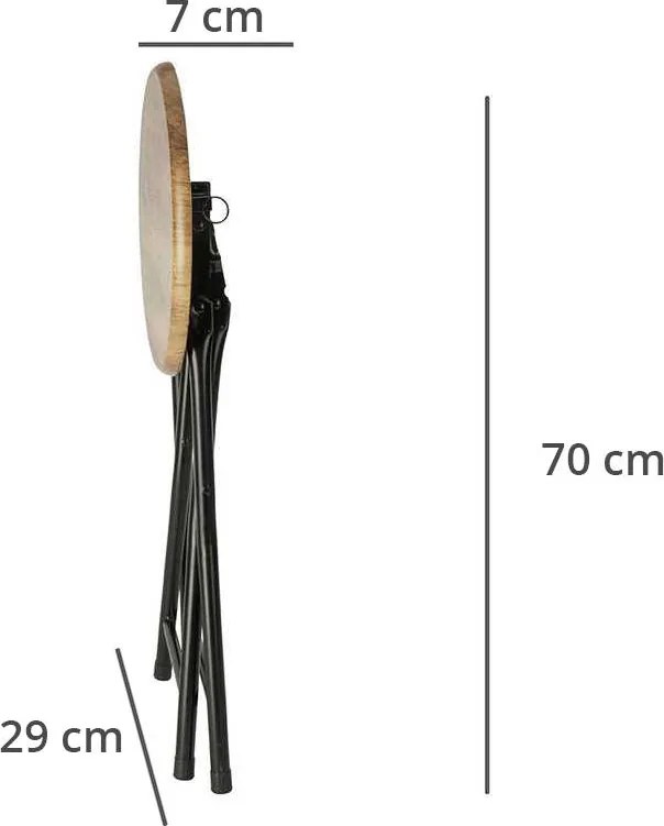 Skládací koupelnová stolička FORIO, loftová, s sedákem 30 x 46 cm, WENKO