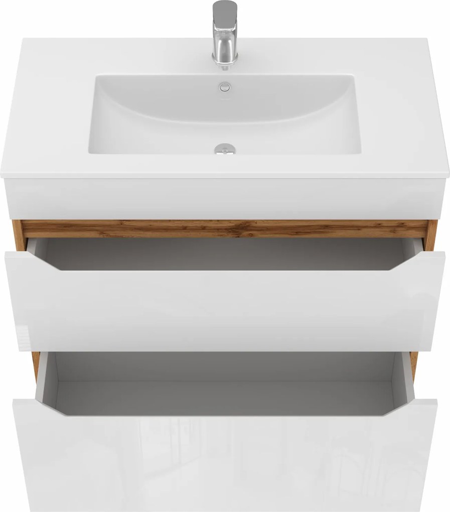 Lavedo Neo Wotan Oak 80 koupelnová skříňka s umyvadlem