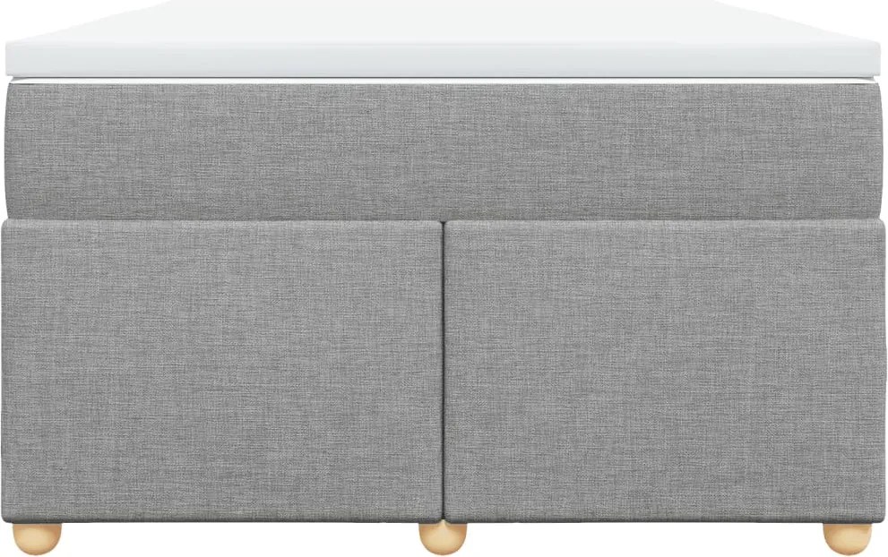 Box spring postel s matrací světle šedá 120 x 200 cm textil 3285366
