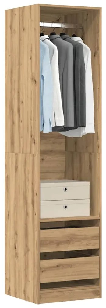 Šatní skříň dub artisan 50 x 50 x 200 cm kompozitní dřevo 3318629