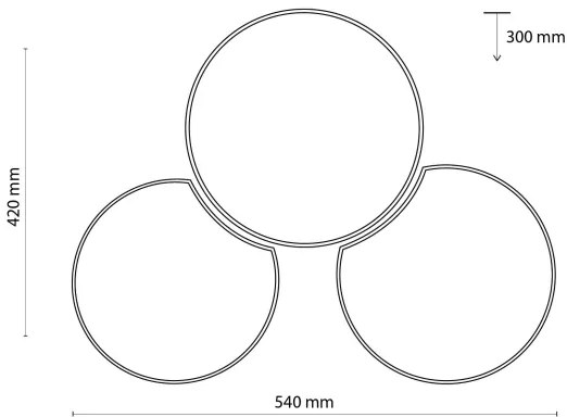 Stropní svítidlo MONA 3xE27/15W/230V bílá