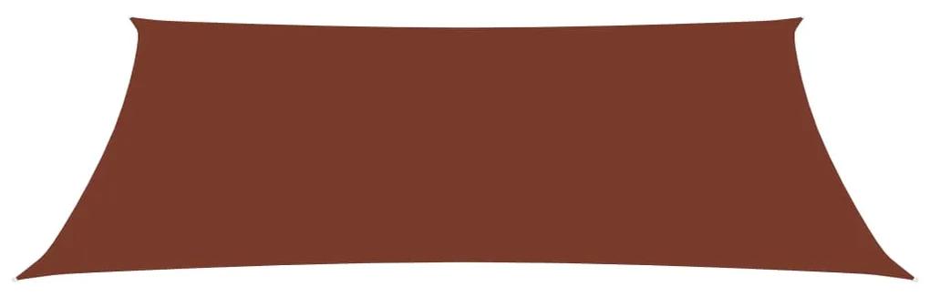 Stínící plachta oxfordská látka obdélníková 6 x 8 m cihlová,  135388