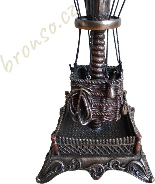 Stolní hodiny horkovzdušný balón – dekorativní hodiny, Veronese WU76967A4
