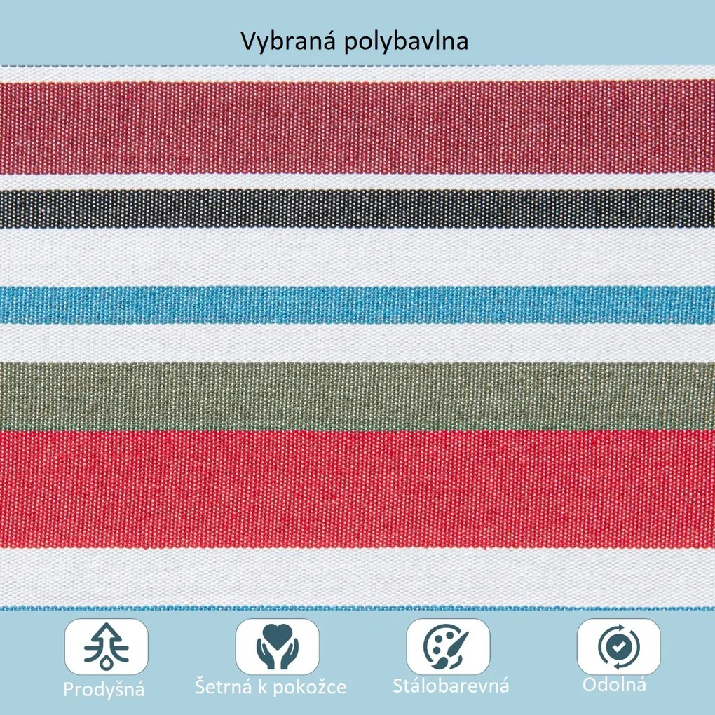 Costway Houpací síť se stojanem, vícebarevná NP11325CL