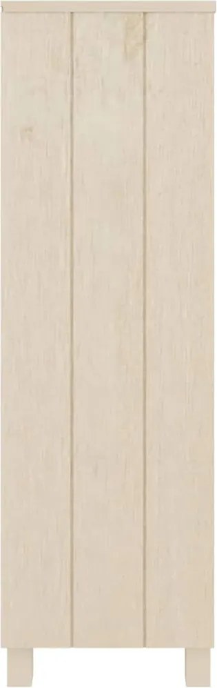 Knihovna HAMAR medově hnědá 85 x 35 x 112 cm masivní borovice 340484