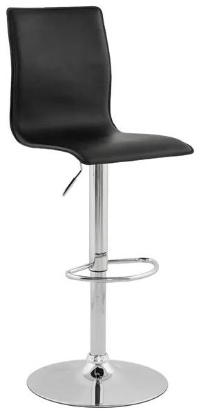 Designová barová židle Liam černá