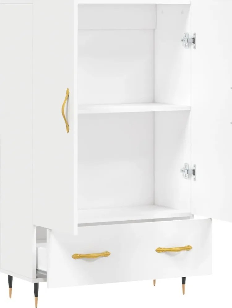 vidaXL Skříň highboard 69,5 x 31 x 115 cm kompozitní dřevo [828212] Barva: hnědý dub