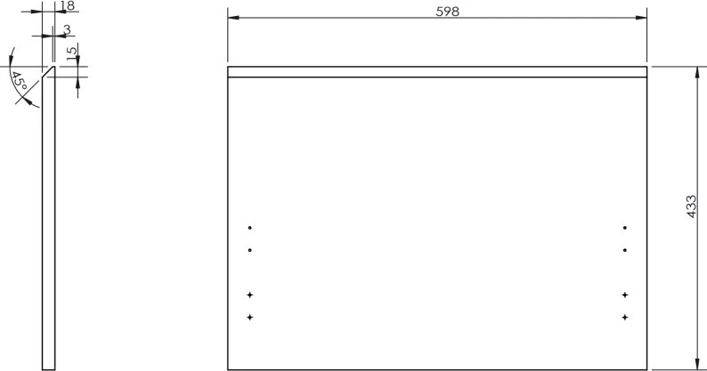 Mexen Rivel, koupelnová skříňka 100 cm s umyvadlem Otis vlevo, 1S, 1D, drážkovaná, grafitová matná/bílá matná, 91A23-10047-3-BBFF66-W18L01