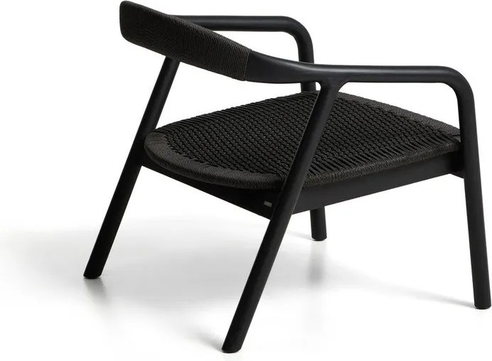 Černé dřevěné/bez čalounění křeslo Derile – Kave Home