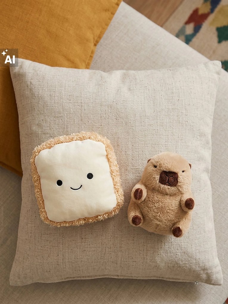 Sinsay - Plyšový toast s vyjímatelnou kapybarou - vícebarevná