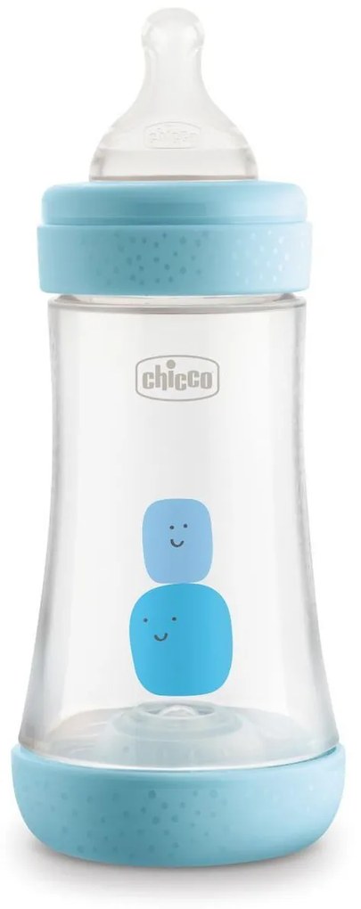 CHICCO Láhev kojenecká Perfect 5 silikon 240 ml chlapec