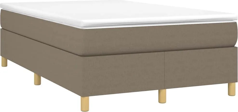 Box spring postel s matrací taupe 120x190 cm textil 3269694