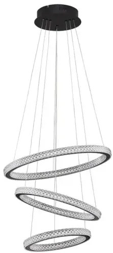 LED lustr Ginevra 51 černé