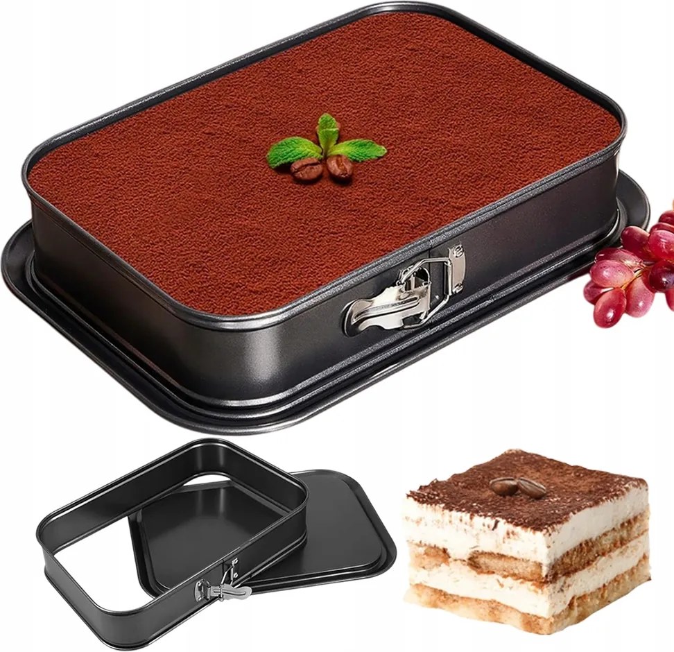 Obdélníkové Formy Na Pečení Cheesecake Tiramisu Se Snadným Odstraňováním