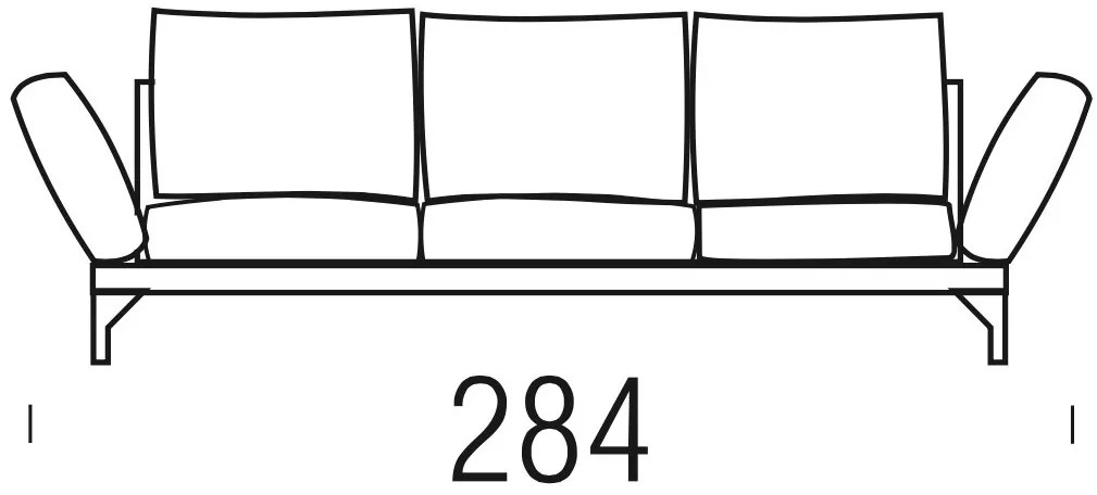 Beltá / Frajumar designové sedačky Asso 284cm