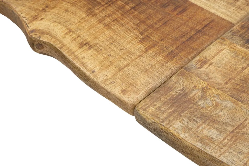 Jídelní rozkládací stůl Edge 180/280 cm z masivu hnědý/černý