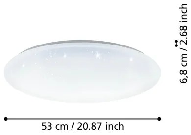 Eglo 900002 - LEDStmívatelné stropní svítidloTOTARI-Z LED/44,8W/230V 2700-6500K