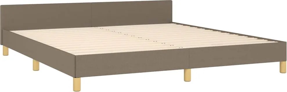 Rám postele bez matrace taupe 160 x 200 cm textil 3125150