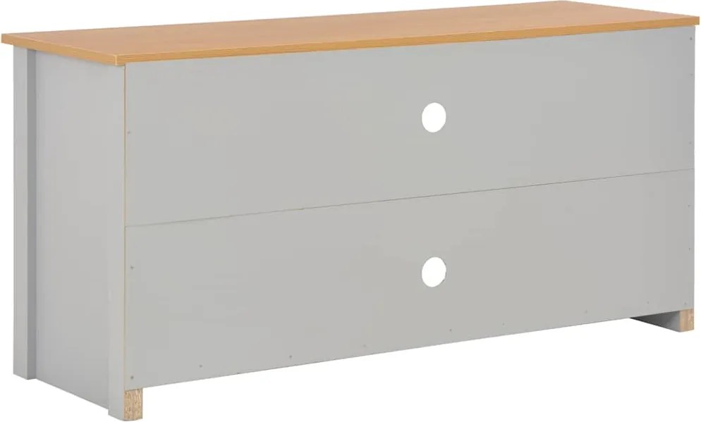 TV stolek šedý 120 x 39 x 58 cm 283740