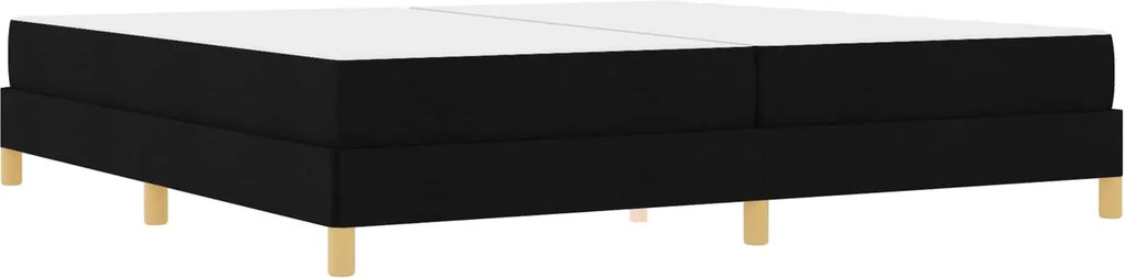 Postel s boxspringem s matrací Černá 200 x 200 cm textil 3398593